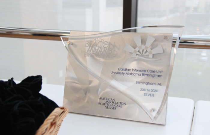 Cardiac Intensive Care Unit receives AACN Silver Beacon Award