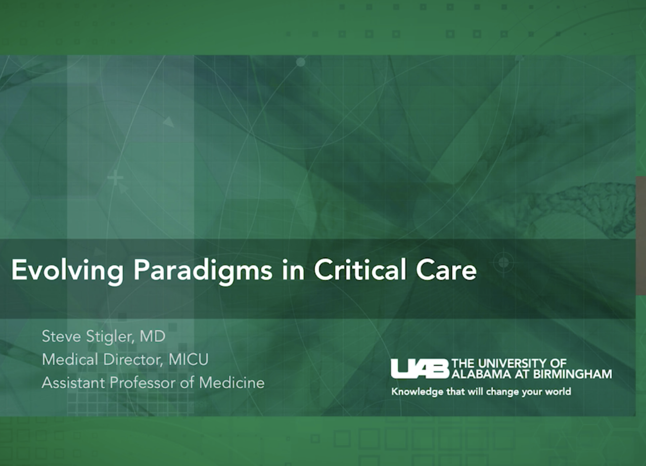 Evolving Paradigms in Critical Care
