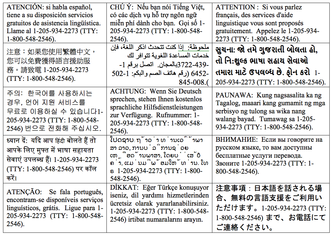 Notice of Nondiscrimination